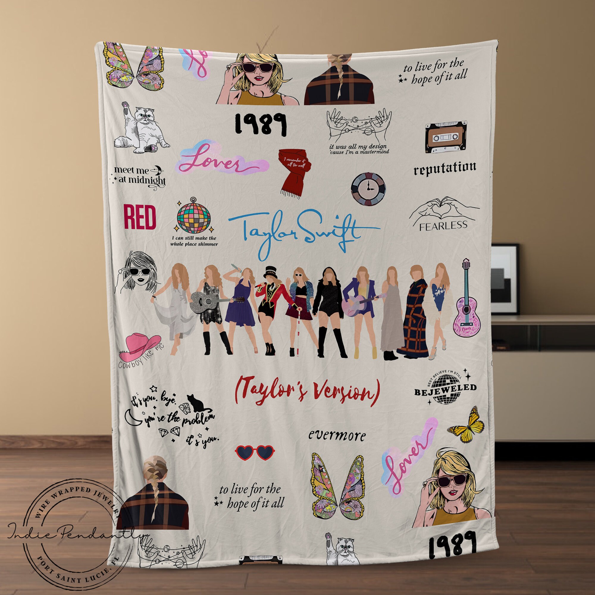 Christmas Xmas Taylor Eras Tour taylor version Fleece Blanket, Eras ...