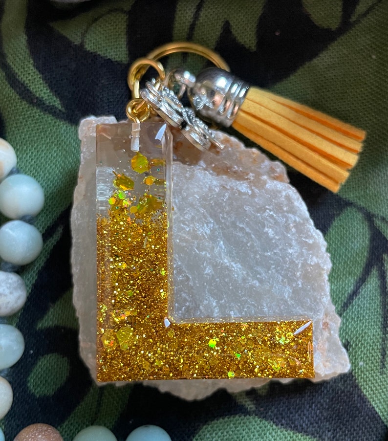 Custom Glitter Keychain, Glitter Letter Keychain, Resin Letter Keychain ...