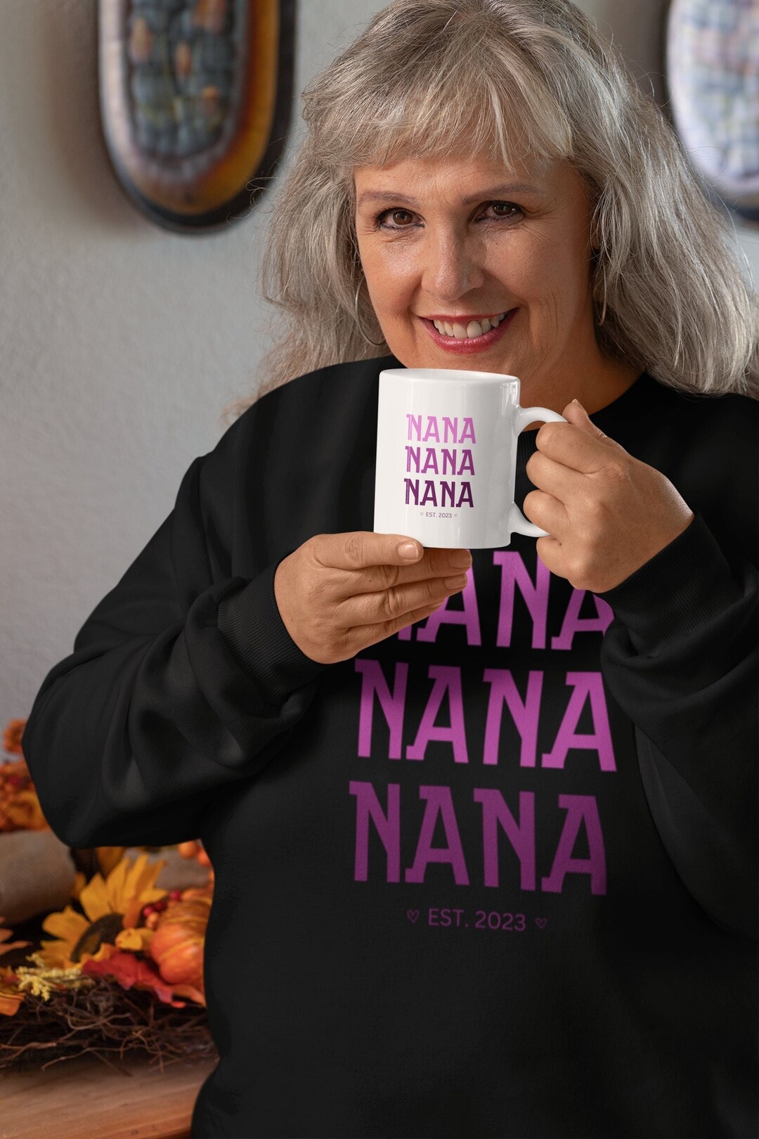 Nana Sweatshirt/ Mom Sweats/ Granny Crewneck/ New Mom Hoodie/ Nana Top ...