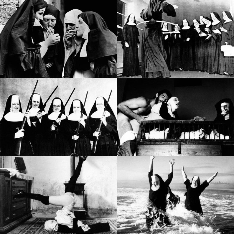 Bdsm Nuns Bad Kinky Weird Devil Scary Strange Photo Vintage Etsy