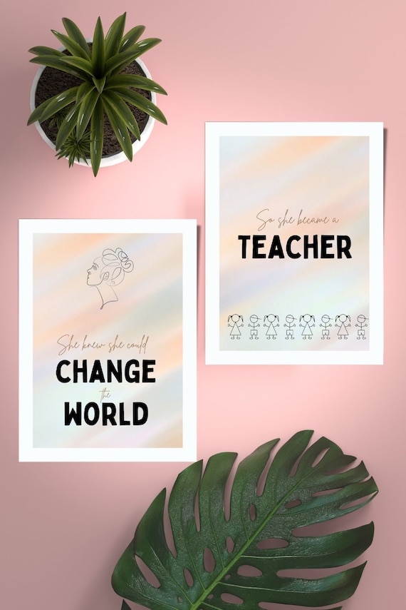 Teacher Wall Decor / Classroom Decor / Teacher Inspiration - Etsy