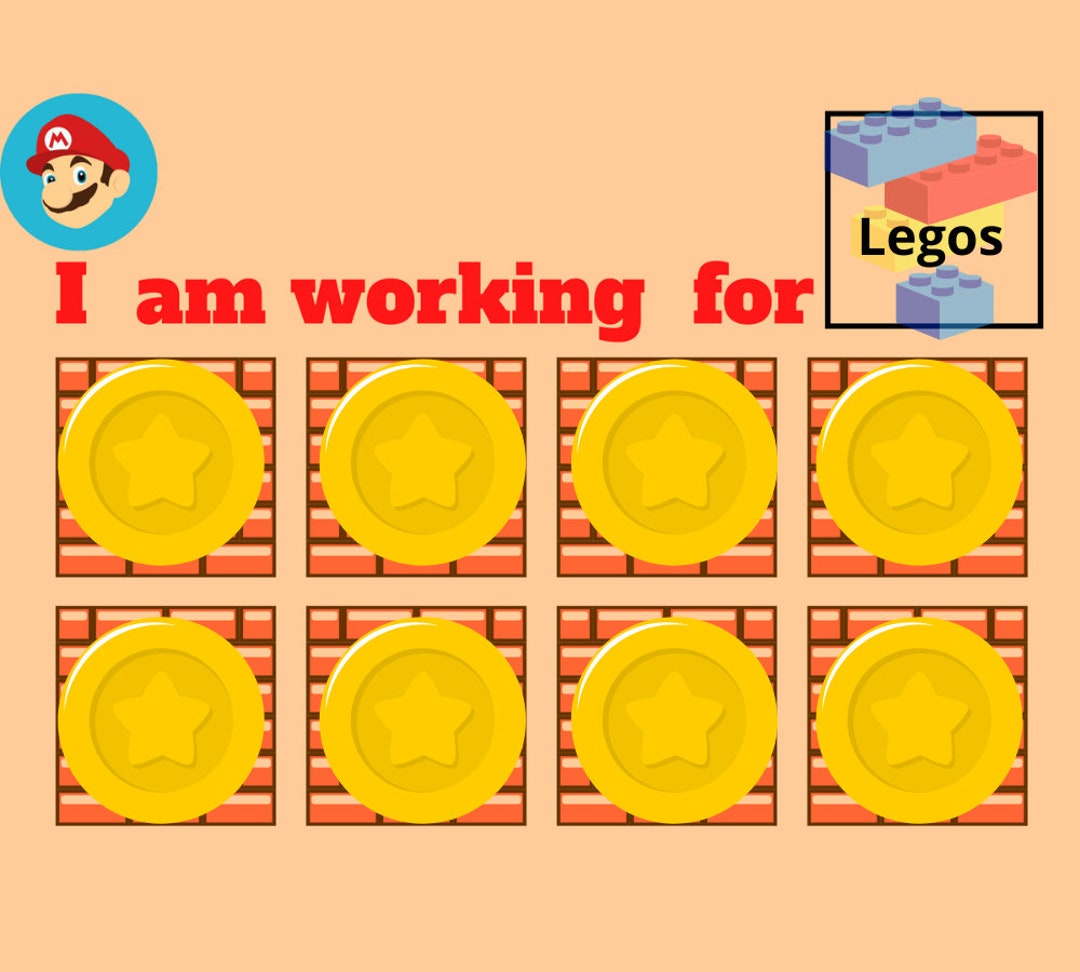 Mario Token Board - Etsy