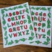 Christmas Alphabet Colouring Pages Printout and Posters for Kids (candy ...