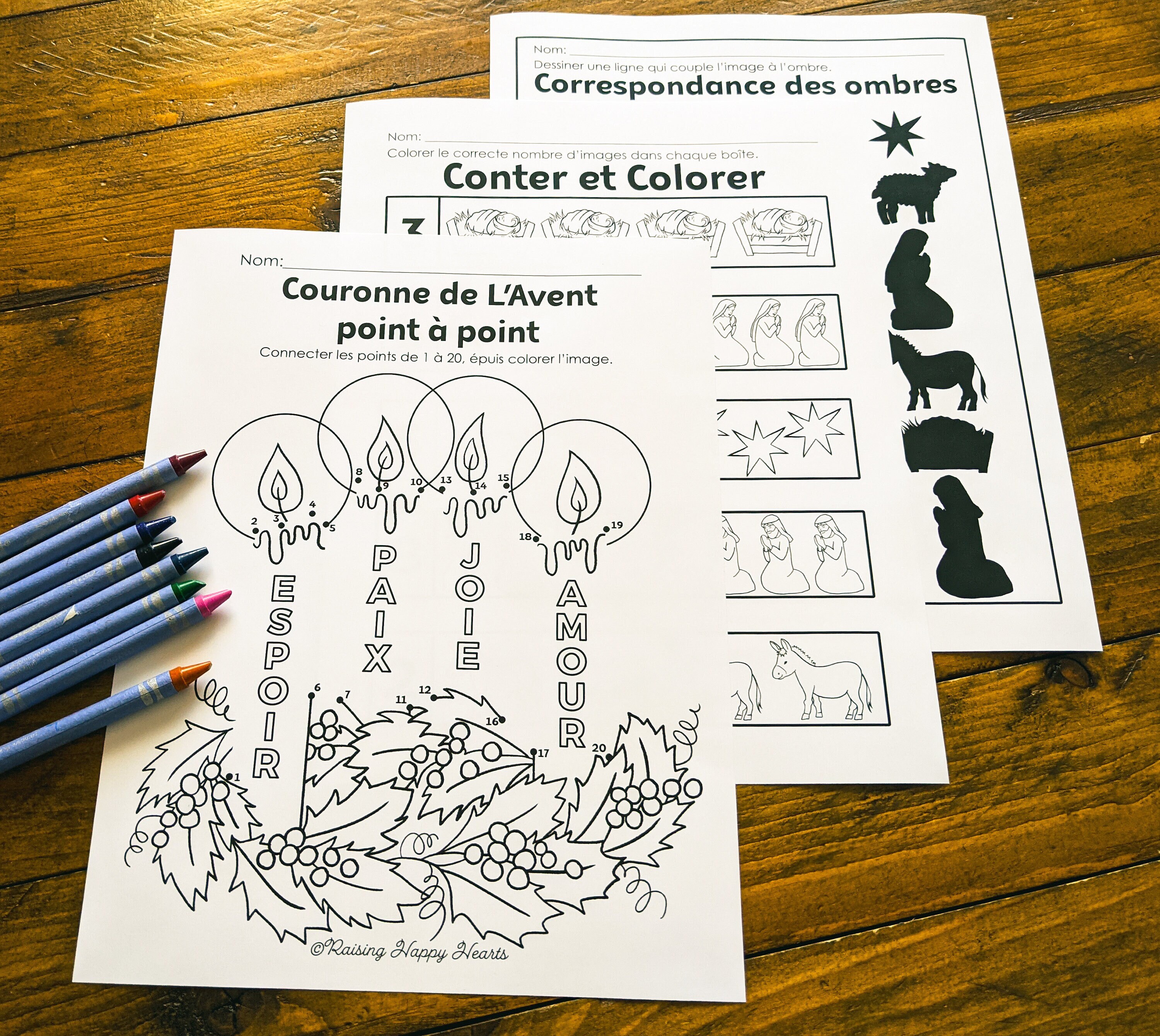 French Nativity Christmas Activity Bundle Instant Download︱advent for ...