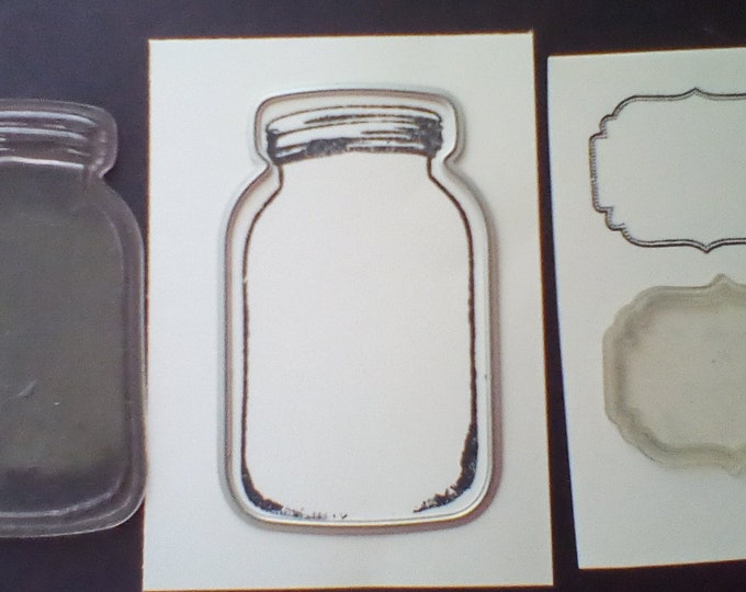 Mason Jar Stamp and Die Set - Etsy