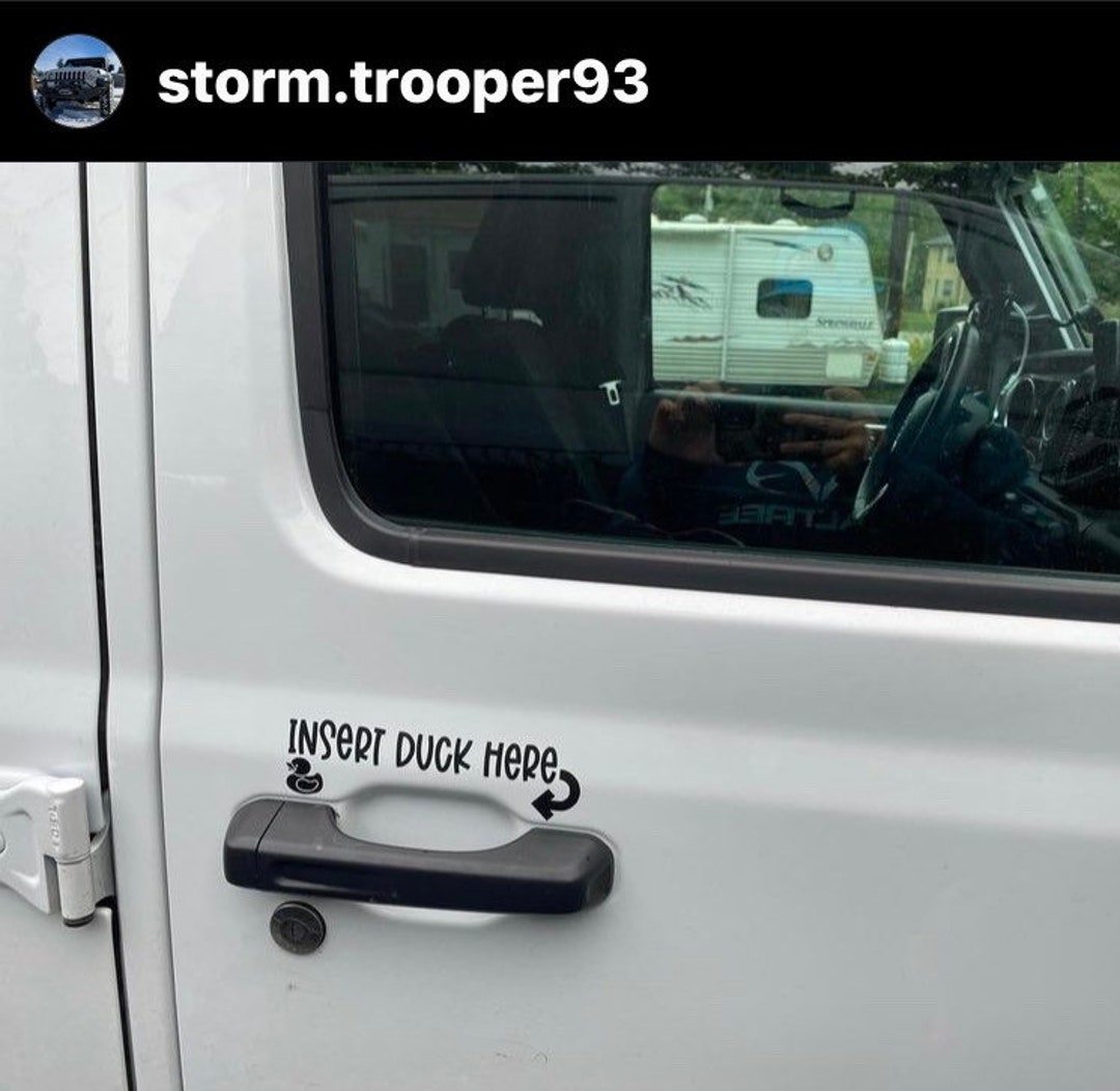 Set of 2 Insert Duck Here Decals - Etsy