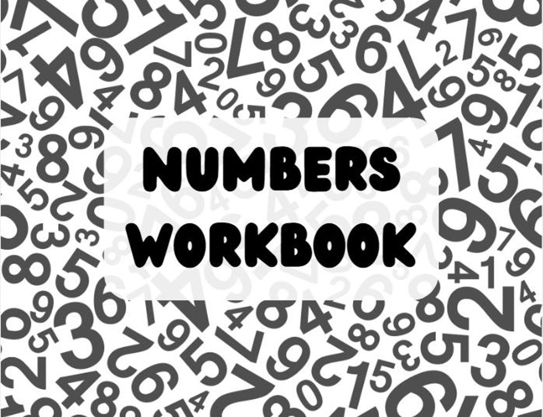 Preschool Math Workbook - Digital Download, Number Flash Cards 0-10 ...