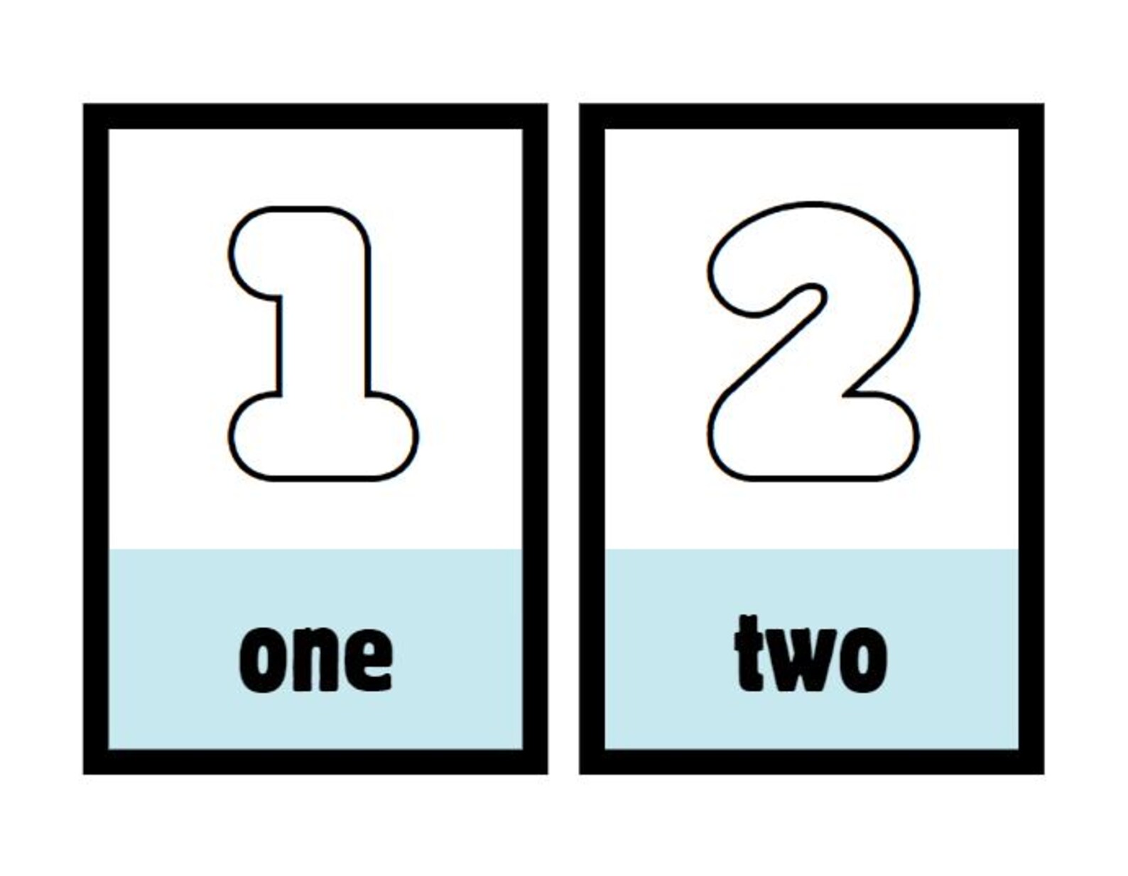 Preschool Math Workbook - Digital Download, Number Flash Cards 0-10 ...