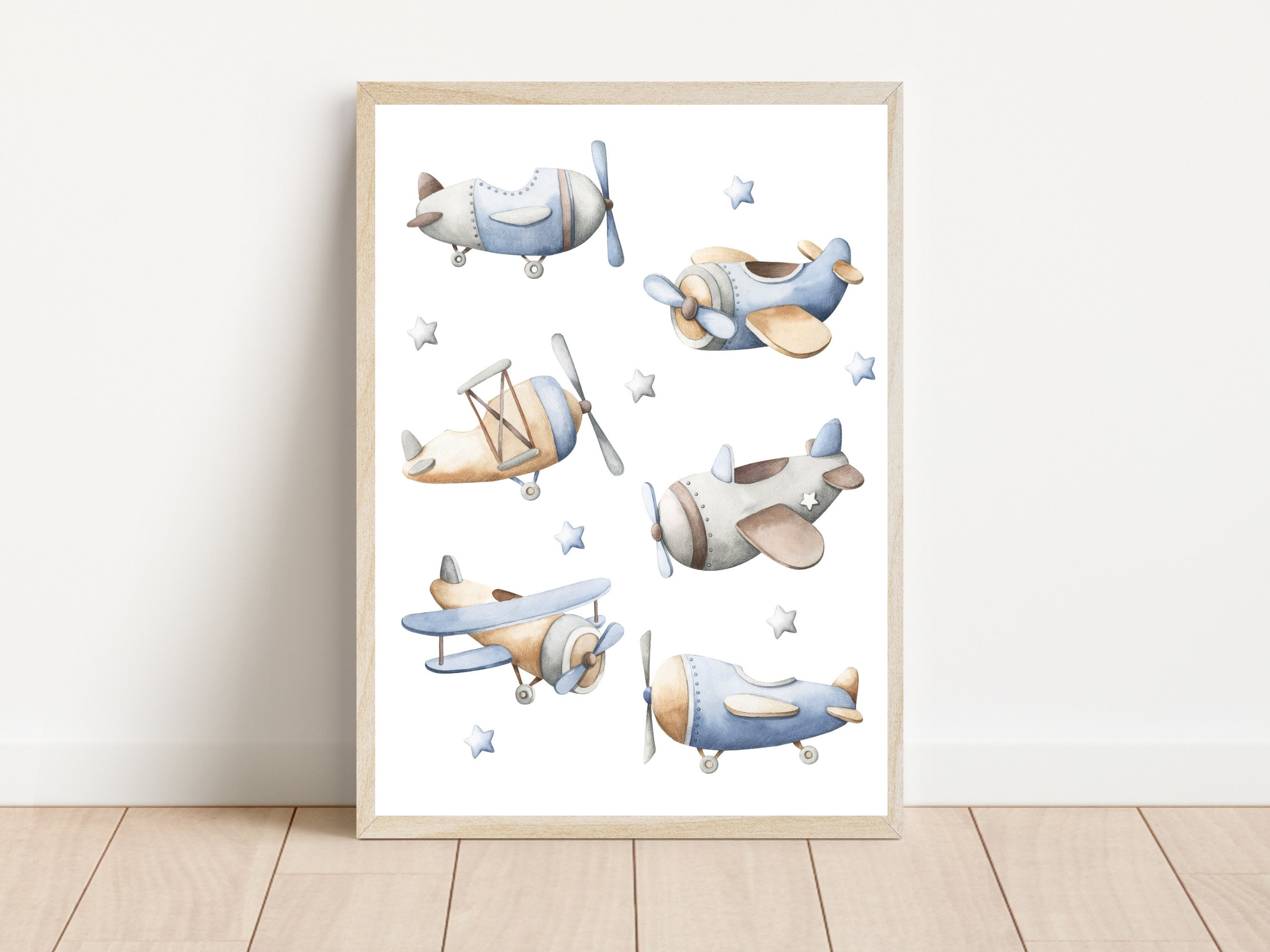 Watercolor Airplane Nursery Printable | Airplane Nursery Print ...