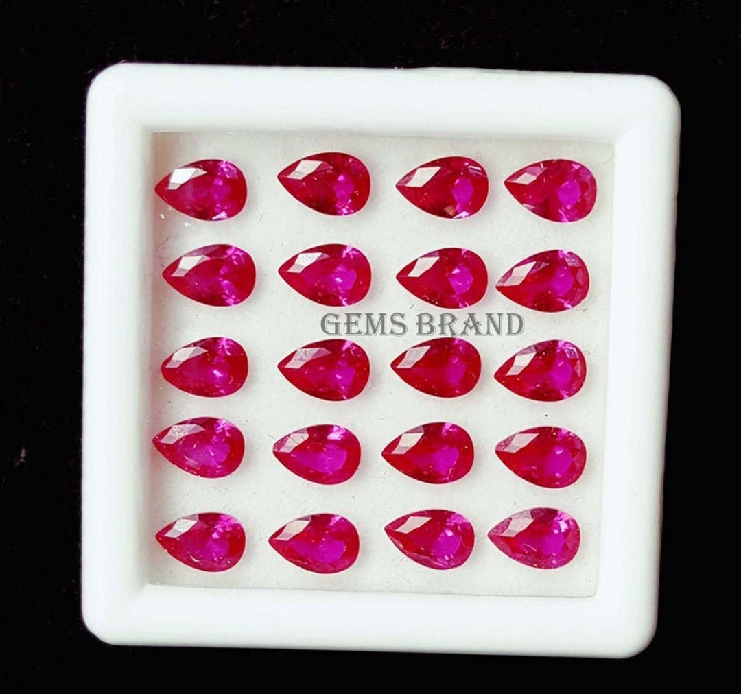 Rarest Natural Ruby 5.60cts 10 Pcs 6mmx4mm Certified Ruby - Etsy