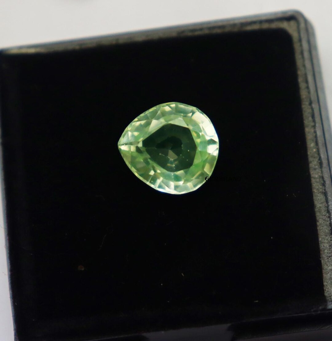 Natural Green Peridot 6.25CT Loose Gemstone Faceted Peridot Teardrop ...