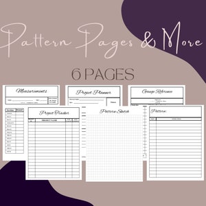 PDF Printable and Editable Crochet Planner for Ultimate Organization ...