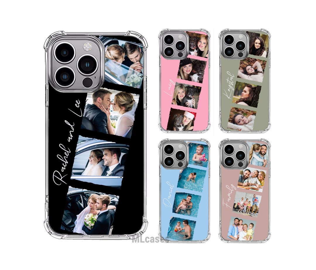Personalized Photo Collage iPhone Case, Shockproof Phone Cover - Etsy