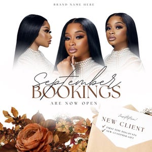 2 for 1 September Booking Flyer, Appointments Available, Book Now Flyer ...