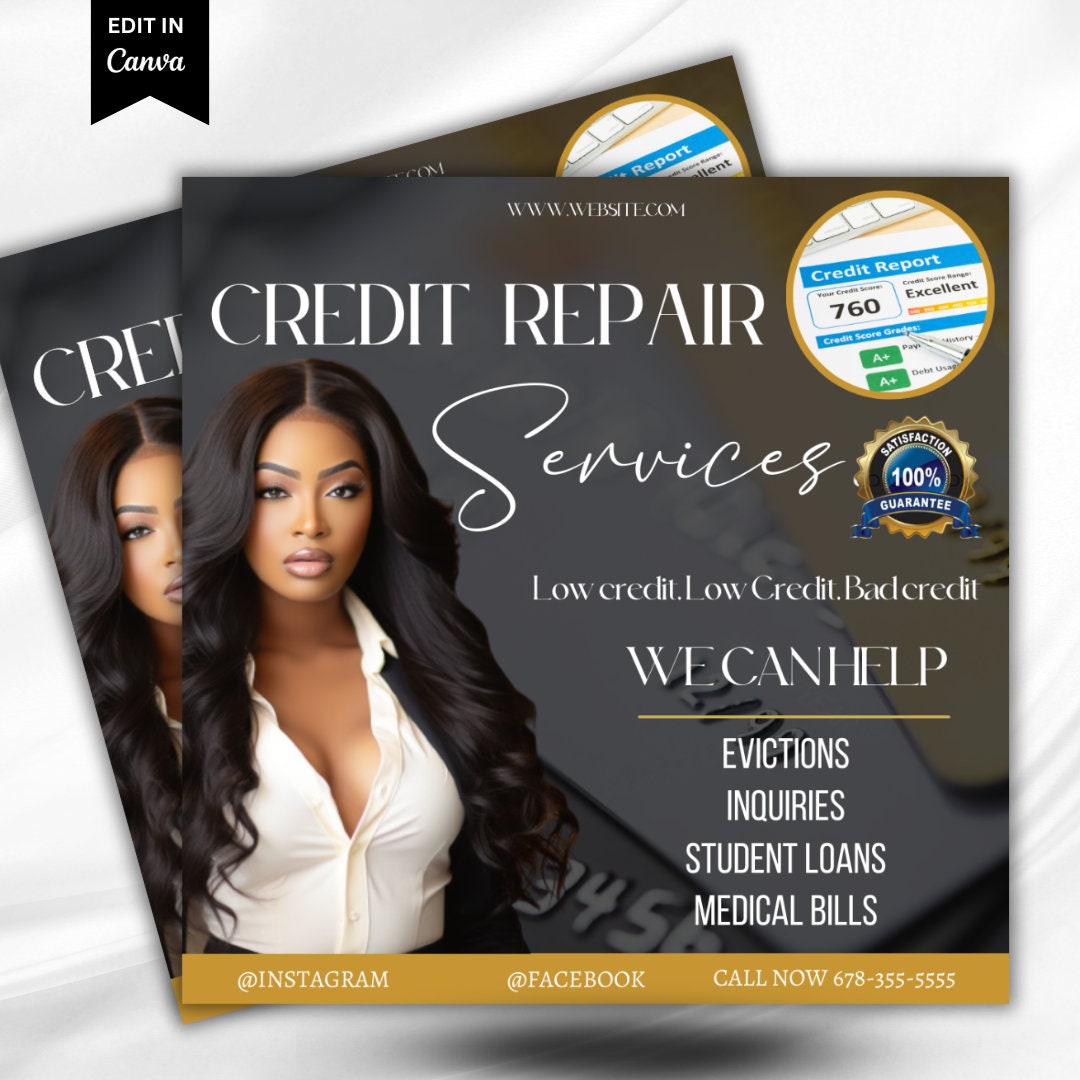 Credit Repair Flyer, Credit Fix, Credit Services, Credit Template, DIY ...