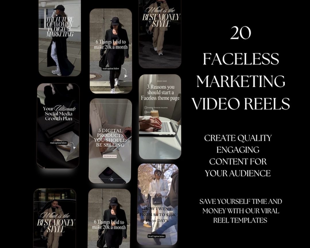 20 Ready to Post, Faceless Reels, Instagram Reels, Video Reels,social Media Reels, Tiktok Reels ...