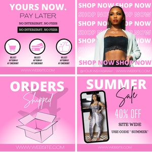 4 Shop Flyers, Shop Now Flyers, Pay Later Flyer, Installment Flyers ...