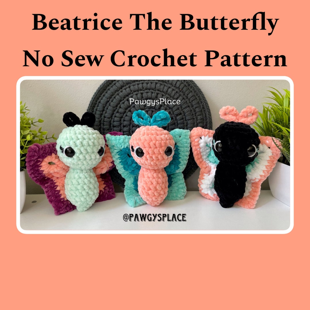 Beatrice the Butterfly No Sew Crochet Pattern - Etsy