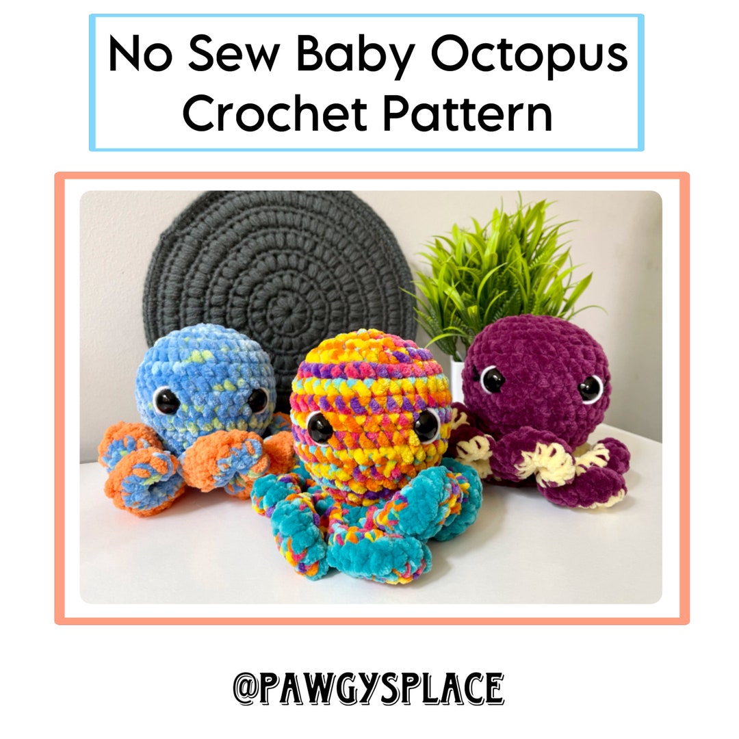 No Sew Baby Octopus Crochet Pattern - Etsy
