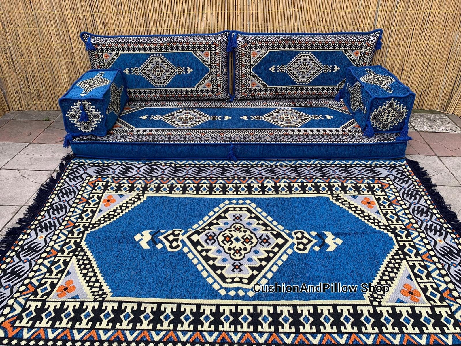 8''/20cm Thickness Majlis Sofa Set, 20 Cm Foam Sofa Bed, Bohem Fabric ...