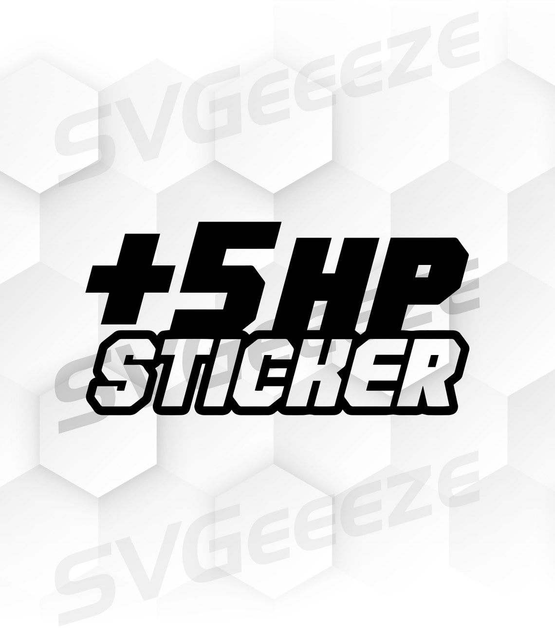 5 Hp Sticker Svg, Jdm Svg, Car Guy Svg, Tuner Car Svg - Etsy