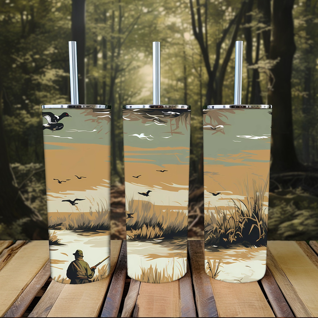 Duck Hunting, Tumbler Wrap, 20 Oz Skinny Tumbler Sublimation, PNG ...