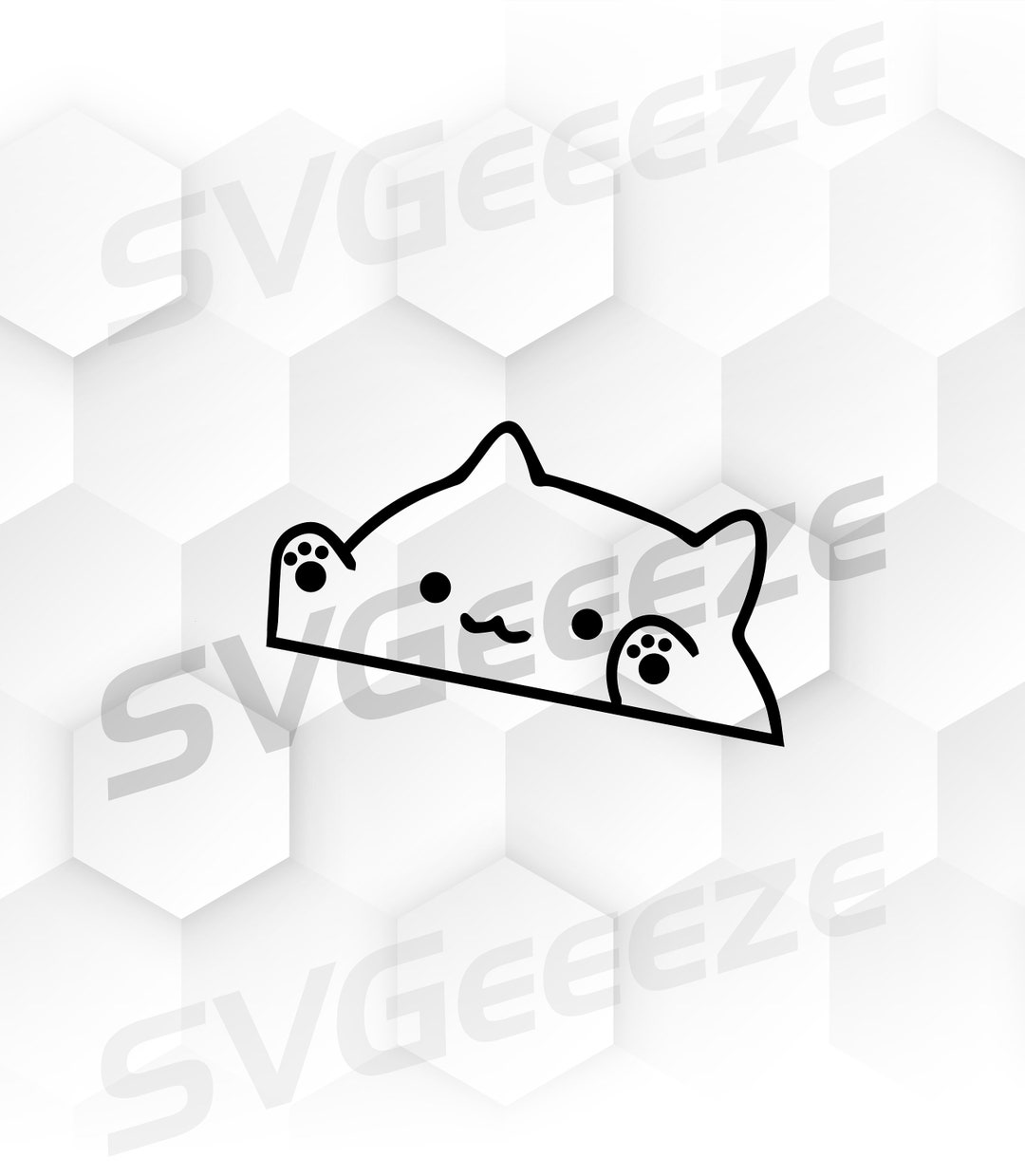 Bongo Cat Svg, Funny Svg, Cat Svg, Vinyl Svg, Meme, Svg File - Etsy