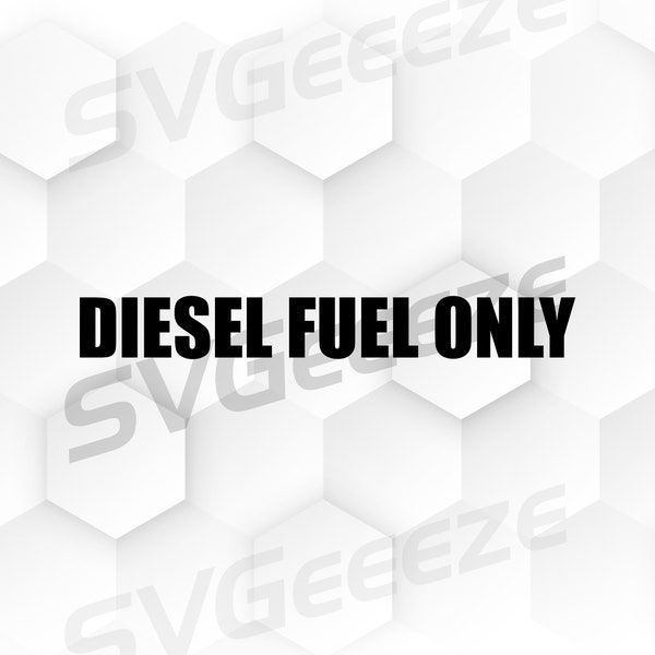 Diesel Only Svg - Etsy