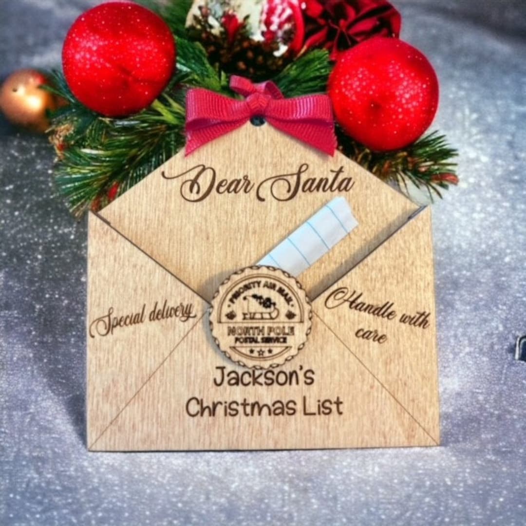 Santa Letter Ornament - Etsy