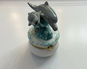 Porcelain Dolphin - Etsy