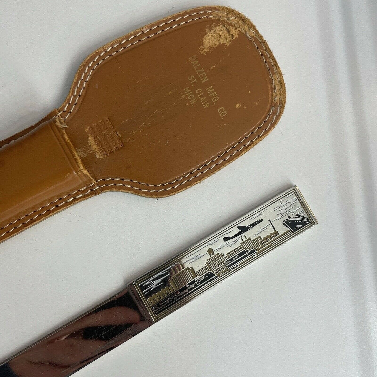 Vintage Solingen Germany Ruler / Letter Opener With Cowhide - Etsy