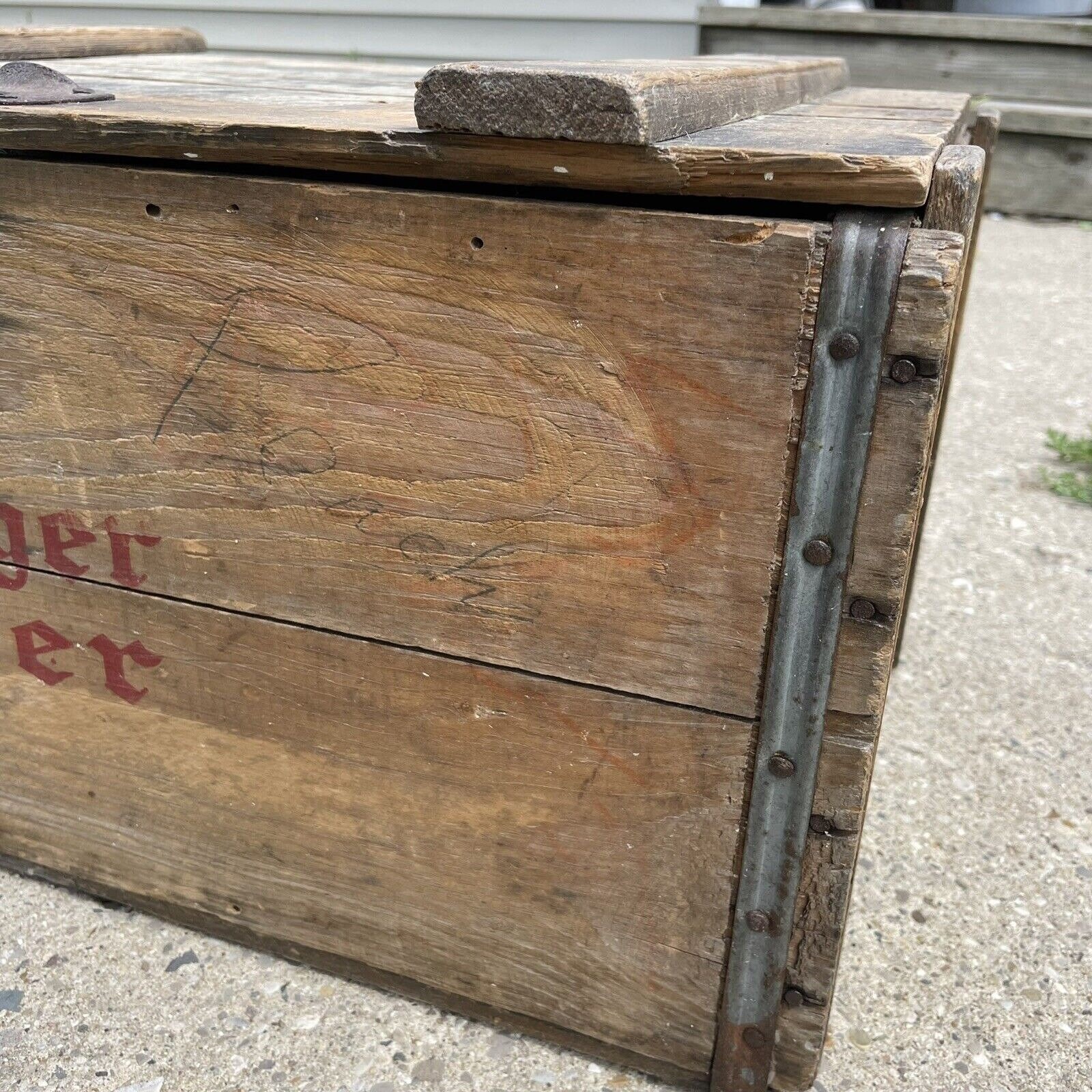 Antique Lager Beer Chicago Union Made Wood Crate W/ Metal - Etsy