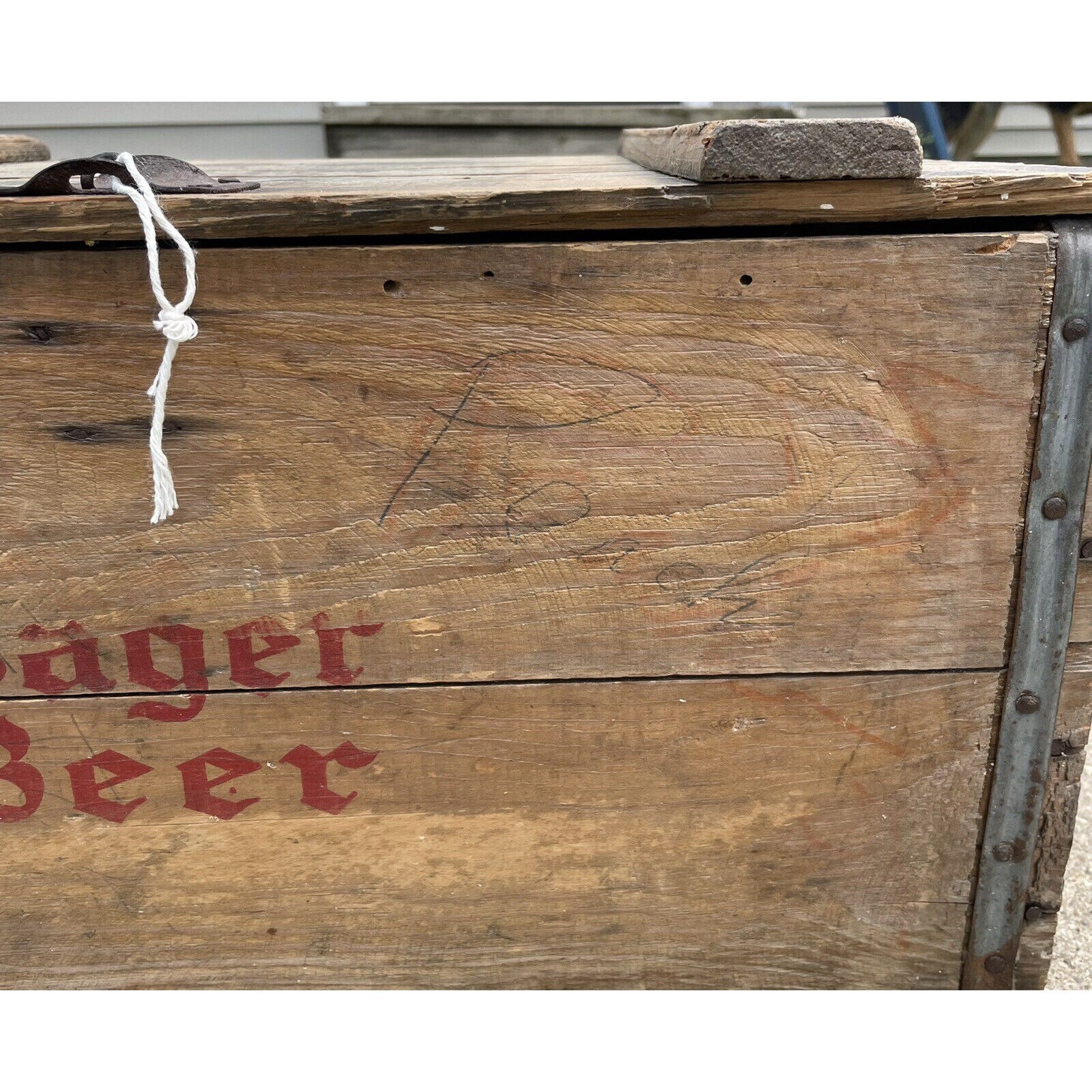 Antique Lager Beer Chicago Union Made Wood Crate W/ Metal - Etsy
