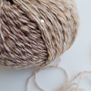 Sea Snail-beige Color Virgin Wool merino and Mohair Yarns 50gr With ...