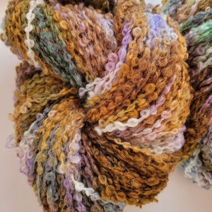 Gingerbread Man-boucle ,hand Dyed Yarn,light and Full of Loops,wool ...