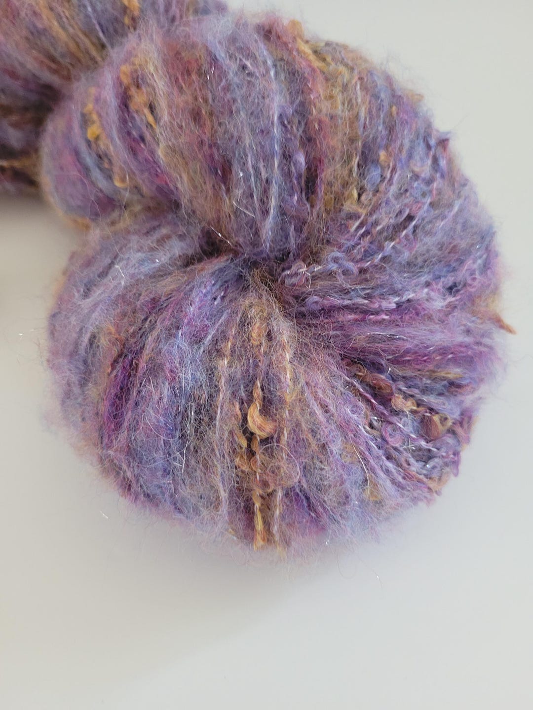 Toned Luxury Bouclé Yarn With Alpaca,100gr,thick and Thin Yarn,mohair ...