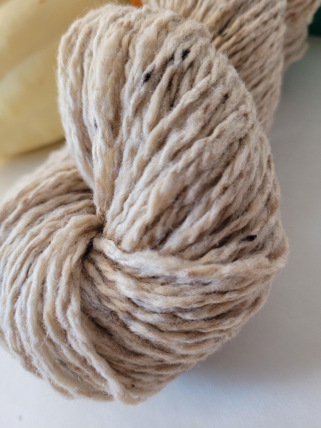 Sand Color-tweed DK Yarn in Merino Wool and Alpaca for Sweaters, Hats ...