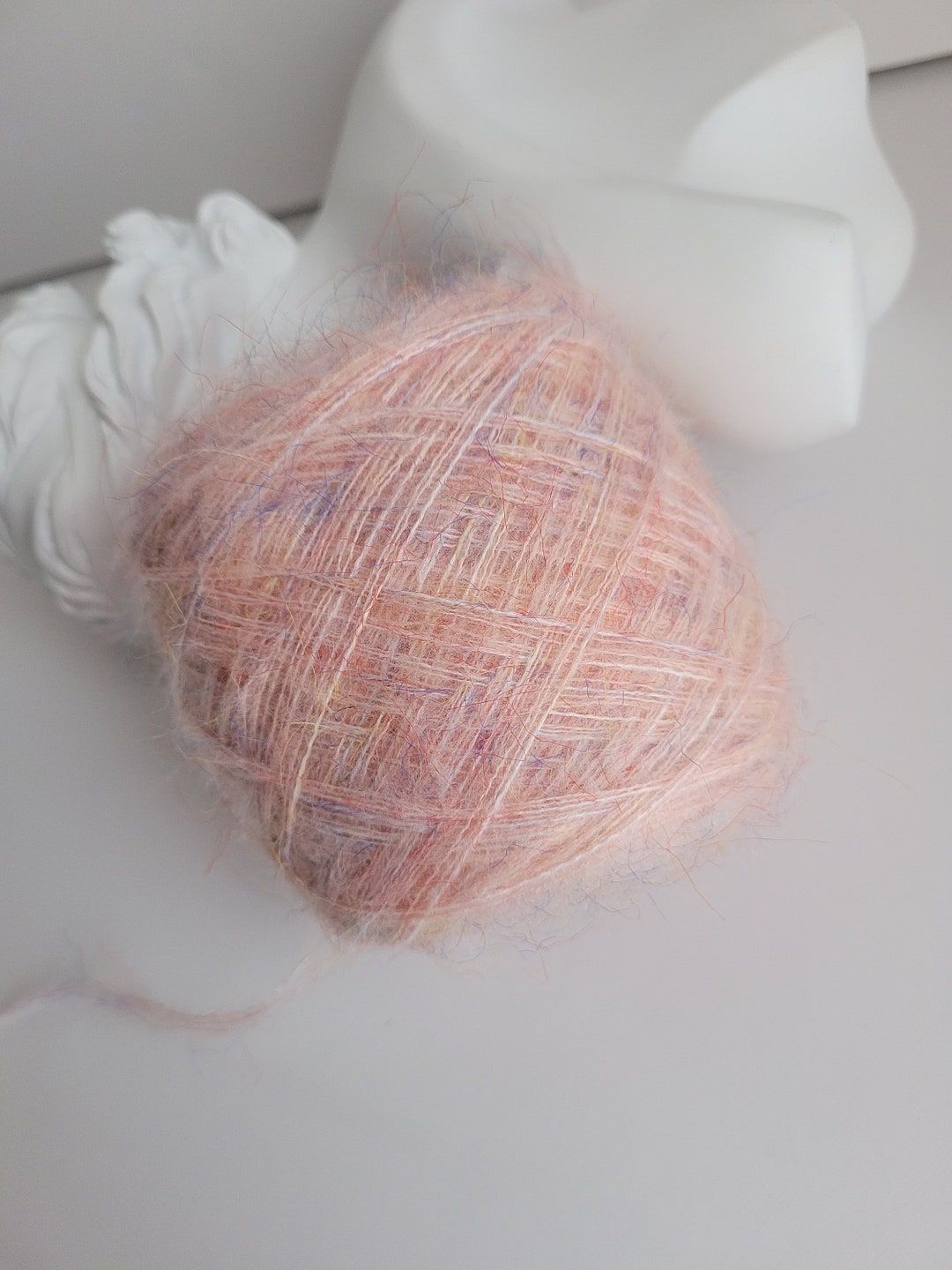 Peach Fuzz-kid Mohair Wool Yarn ,super Soft Kid Mohair and Wool ,50g ...