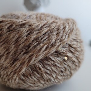 Sea Snail-beige Color Virgin Wool merino and Mohair Yarns 50gr With ...