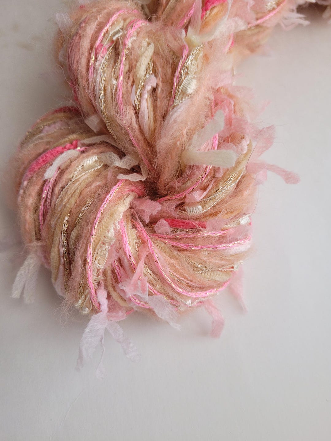 Golden Rose-novelty Yarn 50gr/fiber Samples • Scrapbooking, Weaving ...
