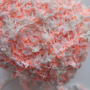 Neon Coral Paper Flag Yarn Neon Fantasy Pink, Orange 50 Grams 1.76 ...