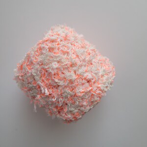 Neon Coral Paper Flag Yarn Neon Fantasy Pink, Orange 50 Grams 1.76 ...