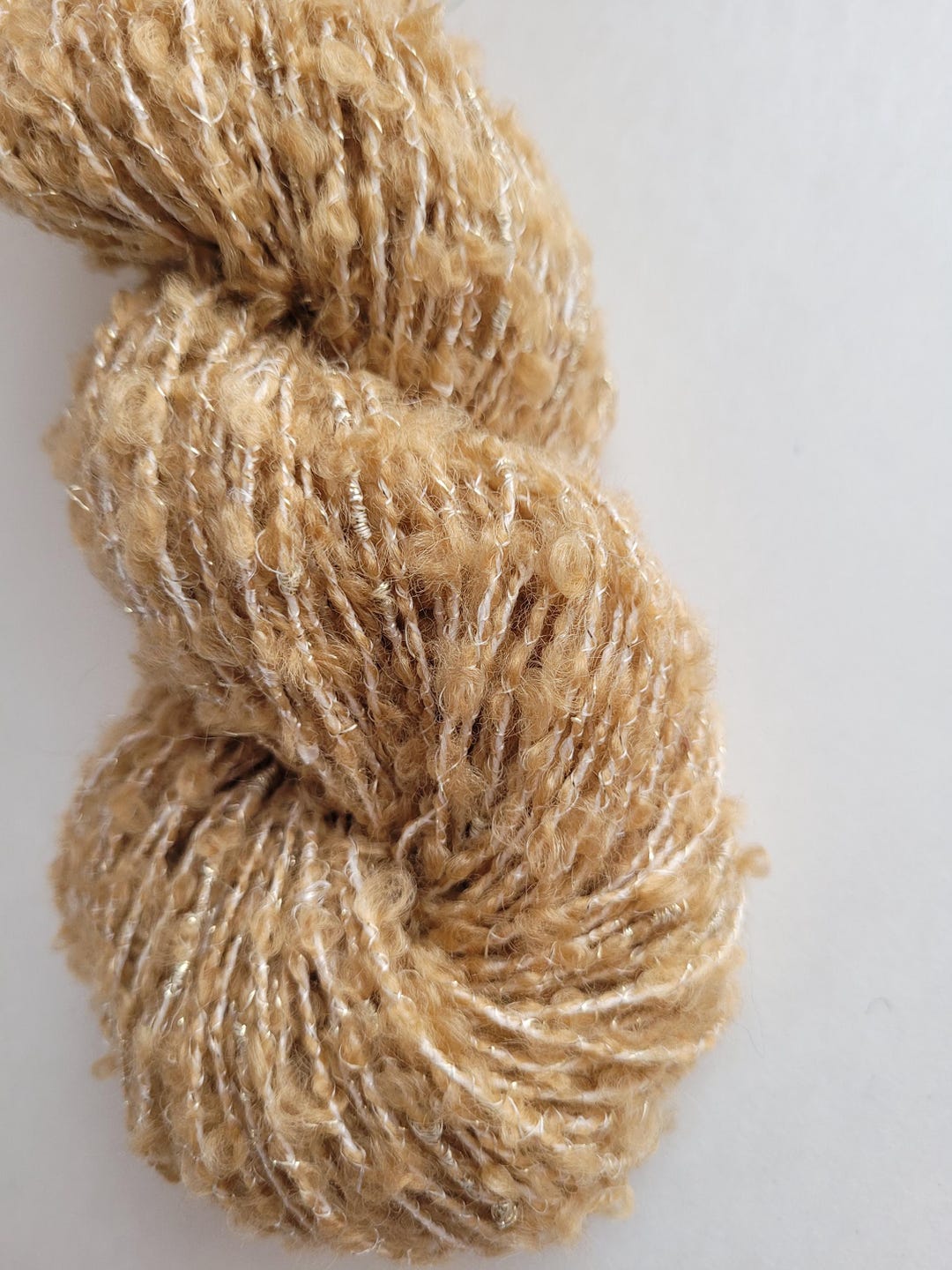 Alpaca Merino Beige Loop Yarn 50gr/75yds, Luxury Loop Loop Yarn,weaving ...