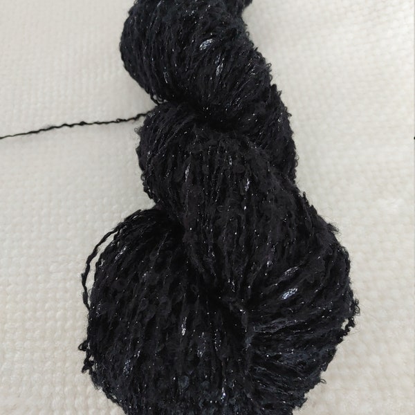 Black Eyelash Yarn - Etsy