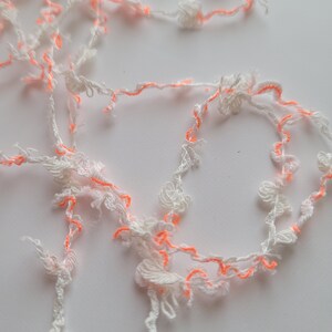 Neon Coral Paper Flag Yarn Neon Fantasy Pink, Orange 50 Grams 1.76 ...