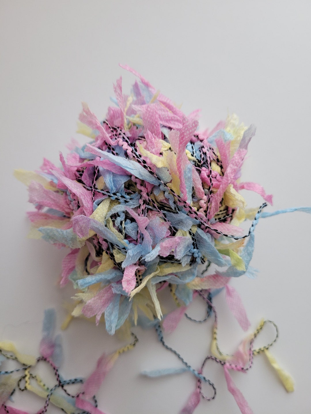 Rainbow Yarn,paper Novelty Fancy Yarn 50gr Ribbon Yarn Flags,journaling ...