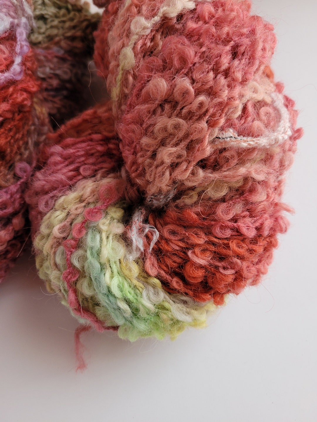 Boucle Hand-dyed Yarn Bulky Boucle Yarn Light and Full of - Etsy UK