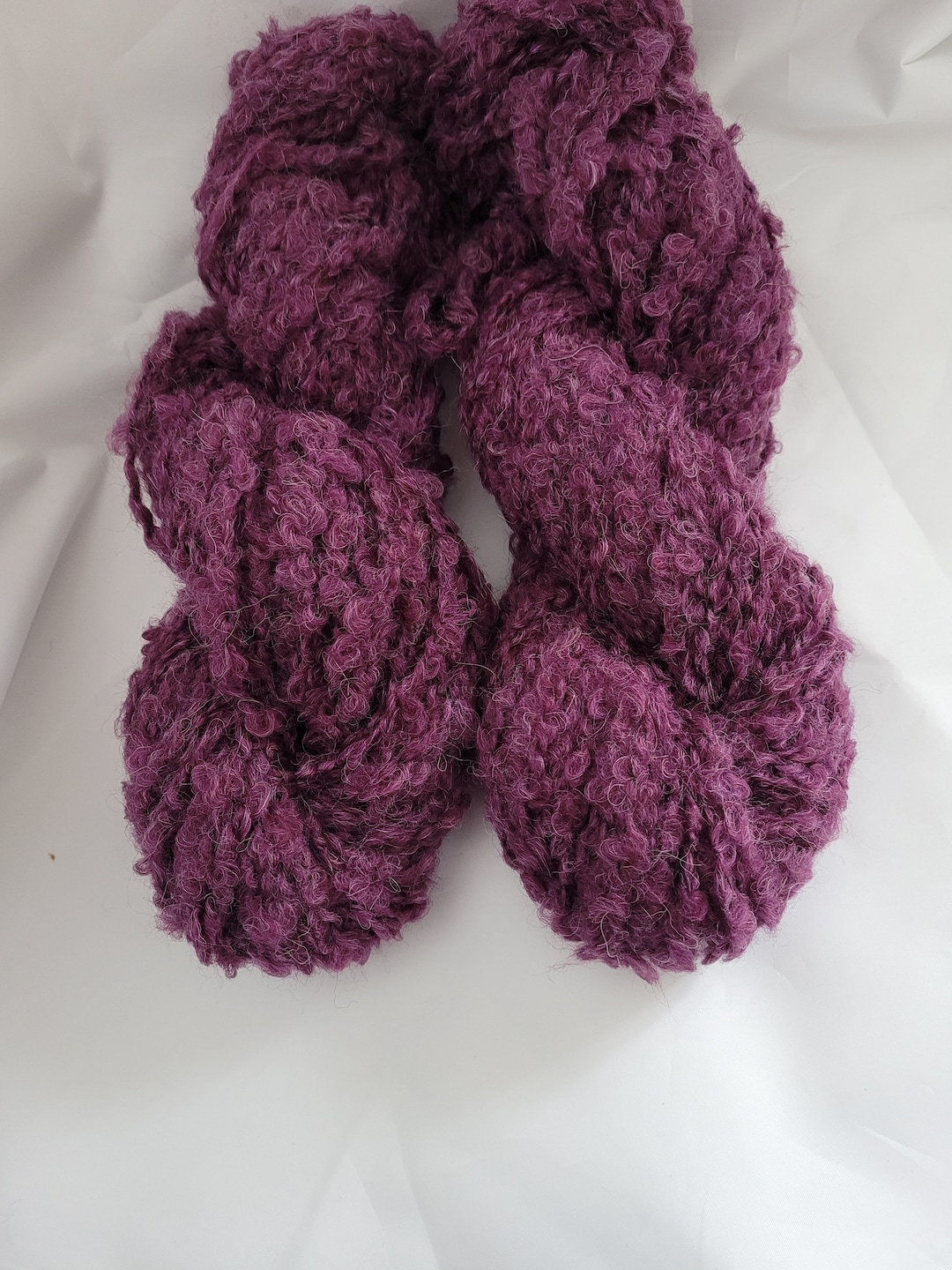 Boucle Hand-dyed Yarn, 6 Super Bulky Boucle Yarn, Light and Full of ...