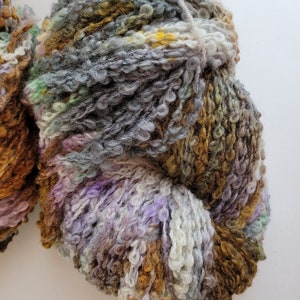 Gingerbread Man-boucle ,hand Dyed Yarn,light and Full of Loops,wool ...