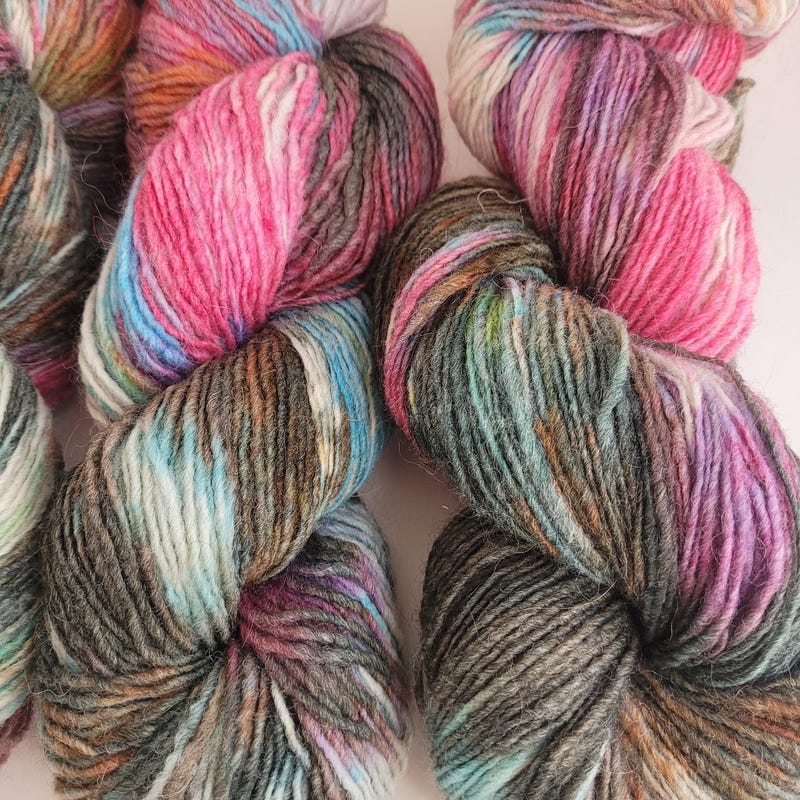 Multicolor Wool Yarn - Etsy